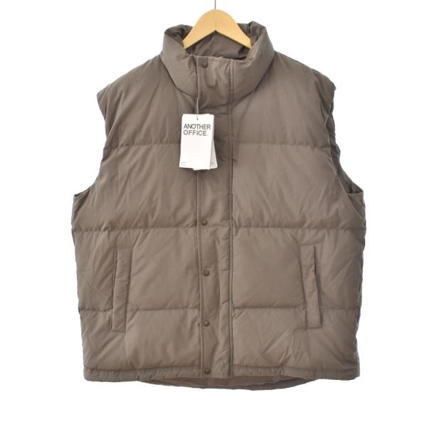 未使用品 アナザーオフィス ANOTHER OFFICE STROLLER DOWN VEST ストローラー ダウンベスト 2 グレー AODWDW304GY ☆AA★ メンズ【表記サイズ】2【実寸サイズ】身幅：65cm　着丈：76cm　　...