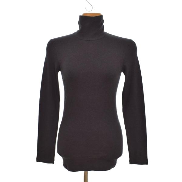 BRUNELLO CUCINELLI タートルネックニット セーター ハイネック タイト 長袖 無地 バックジップ ビジュー M 灰色 グレー レディース【ブランド】ブルネロクチネリ BRUNELLO CUCINELLI【表記サイズ】M【実...