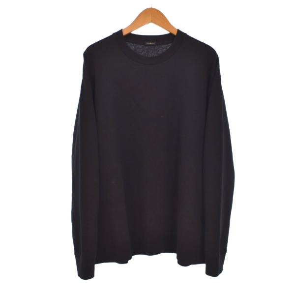 コモリ COMOLI コットンジャージ 長袖 Tシャツ 2 黒 ブラック DO1-05012 メンズ【ブランド】コモリ COMOLI【表記サイズ】2【実寸サイズ】肩幅：49cm　身幅：54.5cm　着丈：63.5cm　袖丈：58cm　　【素...