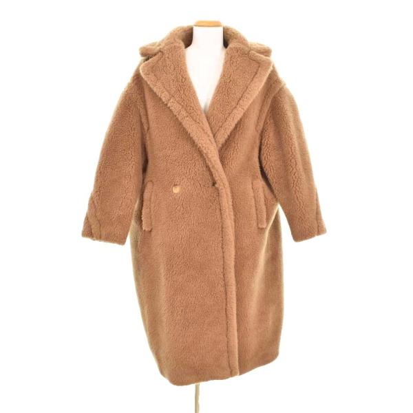 マックスマーラ MAX MARA テディベア コート ロング ボア キャメル S 茶 ブラウン 101614236 レディース【ブランド】マックスマーラ MAX MARA【表記サイズ】S【実寸サイズ】肩幅：58cm　身幅：73cm　着丈：1...