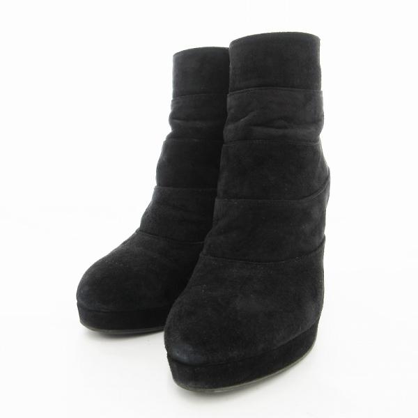 ジルスチュアート JILL STUART ショートブーツ ハイヒール スエード ラウンドトゥ 23.5cm 黒 ブラック /VU● 0117 レディース【ブランド】ジルスチュアート JILL STUART【表記サイズ】23.5cm【実寸サイ...