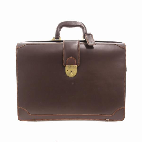 KIEFER ABROAD ダレスバッグ ビジネス ブリーフケース レザー 茶 ブラウン ■GY18 /TZ メンズ【実寸サイズ】持ち手の長さ：約23cm　ヨコ：約42cm　タテ：約30cm　マチ：約9cm　ショルダーの長さ：-cm　　【素...