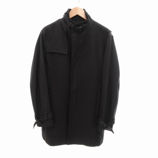 セデクションニコル SEDUCTION DE NICOLE コート スタンドカラー キルティング ライナー ミドル丈 48 黒 ブラック /HO◇ 0220 メンズ【ブランド】セデクションニコル SEDUCTION DE NICOLE【表記...