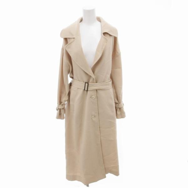 ロペ ROPE マドモアゼルロペ 美品 トレンチコート スプリング ベルト ロング丈 38 ベージュ /HO レディース【ブランド】ロペ ROPE【表記サイズ】38【実寸サイズ】肩幅：約61cm　身幅：約63cm　袖丈：約50cm　着丈：約...