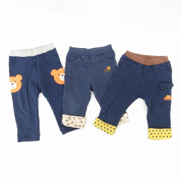 ミキハウス mikihouse イージーパンツ 3点セット くまワッペン 90 紺 ネイビー /JS ■GY14 キッズ【ブランド】ミキハウス mikihouse【表記サイズ】90【実寸サイズ】※セット販売のため実寸サイズは計測しておりませ...