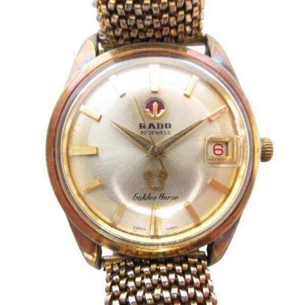 ラドー RADO ゴールデンホース Golden Horse 30石 腕時計 ウォッチ 手巻き メッシュチェーン ゴールドカラー /HO レディース【ブランド】ラドー RADO【表記サイズ】--【実寸サイズ】バンド幅：約1.5cm　腕周り：...