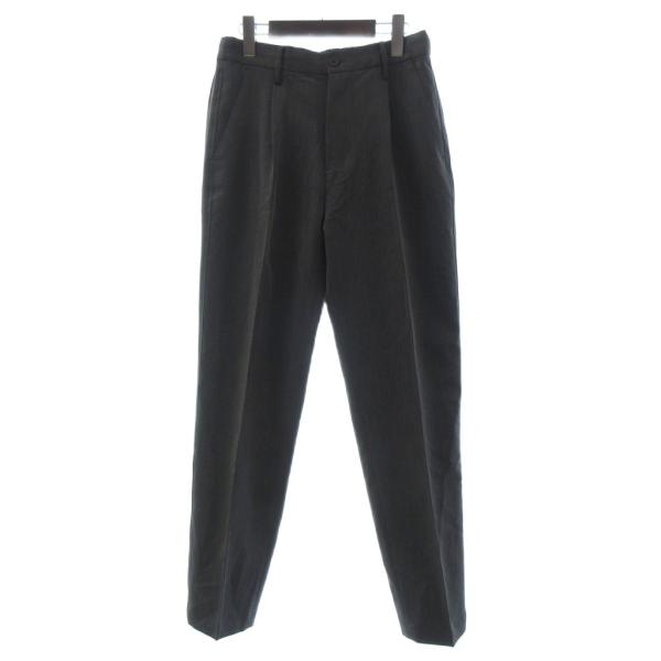 未使用品 ナノユニバース nano universe タグ付き ALWAYS EASY ワンタックスラックス パンツ テーパード M グレー メンズ【ブランド】ナノユニバース nano universe【表記サイズ】M【実寸サイズ】ウエスト...