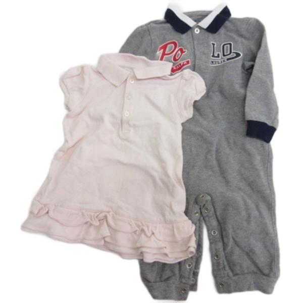 ラルフローレン RALPH LAUREN キッズ ベビーファッション ワンピース ロンパース 2点セット 9M 75 ■GY14 キッズ【ブランド】ラルフローレン RALPH LAUREN【表記サイズ】9M 75【実寸サイズ】-　【状態】・...