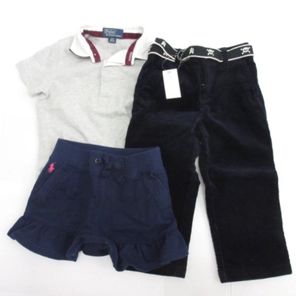 ラルフローレン RALPH LAUREN キッズ服 パンツ スカート ポロシャツ まとめ 24M 3点セット ■GY14 キッズ【ブランド】ラルフローレン RALPH LAUREN【表記サイズ】24M 90/52【実寸サイズ】-　【状態】・...