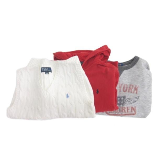 ラルフローレン RALPH LAUREN キッズ服 まとめ 3点セット パーカー トレーナー ベスト 6 120 ■GY14 キッズ【ブランド】ラルフローレン RALPH LAUREN【表記サイズ】6/120【実寸サイズ】-　【状態】・薄汚...