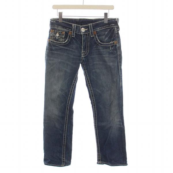 トゥルーレリジョン TRUE RELIGION 白ステッチ デニムパンツ ジーンズ W29 L33 青 インディゴ ブルー /YM メンズ【ブランド】トゥルーレリジョン TRUE RELIGION【表記サイズ】W29 L33S-Mサイズ相当...