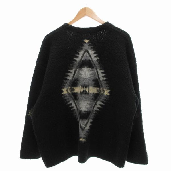 SKIP MAISEL'S スキップメイセル SANDIA CARDIGAN カーディガン シャギーニット 黒系 /UO メンズ【表記サイズ】サイズ表記なし(実寸サイズをご参考ください。)【実寸サイズ】肩幅：約63cm　身幅：約65cm　袖...