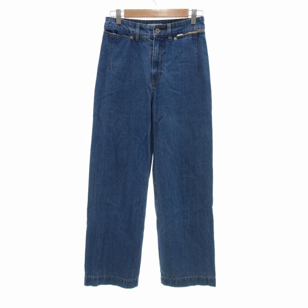 スローブ イエナ SLOBE IENA  LE DENIM ワイドデニムパンツ ジーンズ ジッパーフライ 36 インディゴブルー /JS レディース【ブランド】スローブ イエナ SLOBE IENA 【表記サイズ】36【実寸サイズ】ウエスト...