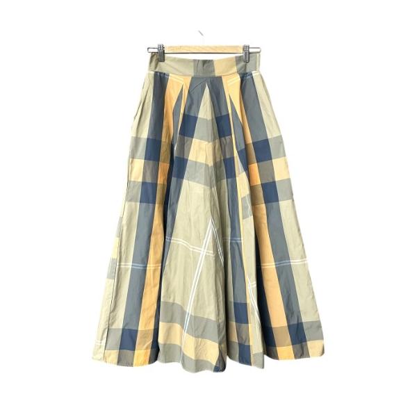 サキシマトーキョー sakishima TOKYO 美品 ボリュームマキシスカート タフタスカート チェック フレア ロング SA22060【表記サイズ】サイズ表記なし実寸サイズをご参照ください【実寸サイズ】ウエスト：70cm　ヒップ：96...