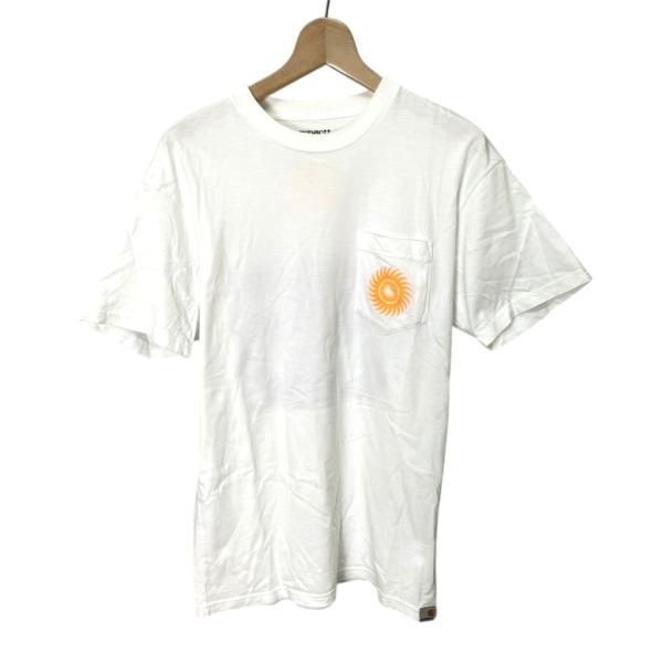 カーハート carhartt Local Sound Pocket Tshirt Tシャツ カットソー バックプリント 半袖 S 白 ホワイト メンズ【ブランド】カーハート carhartt【表記サイズ】S【実寸サイズ】肩幅：50cm　身幅...