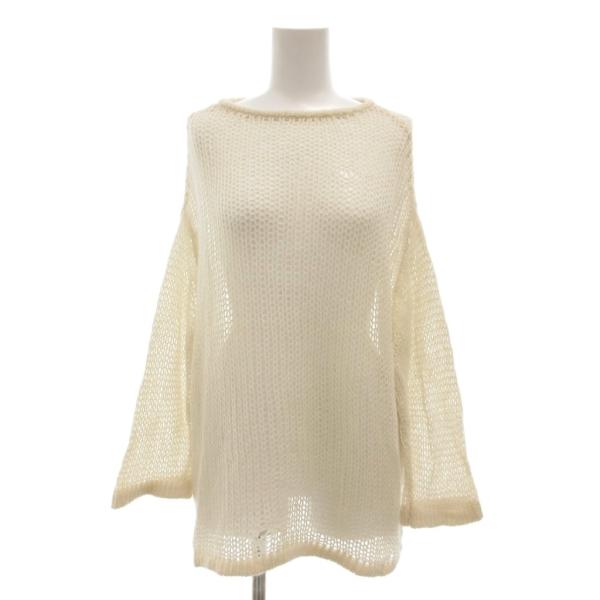 バルバリ valu vari ニット セーター カシミヤ 長袖 アイボリー /KE 【表記サイズ】サイズ表記なし(実寸サイズをご参考ください。)【実寸サイズ】肩幅：45cm　身幅：55cm　袖丈：44cm　着丈：57cm　　【素材】カシミヤ...