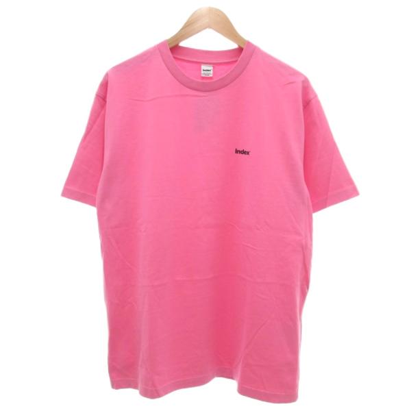 インデックス INDEX ADAM ET ROP? HOMME index（R）別注 BOXY T-SHIRT キーホルダー付き 半袖 XL ピンク 000002【ブランド】インデックス INDEX【表記サイズ】XL【実寸サイズ】肩幅：50...