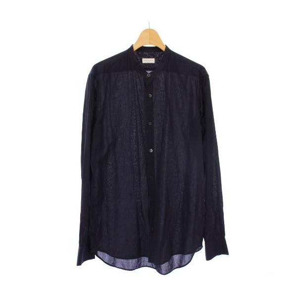 ドリスヴァンノッテン DRIES VAN NOTEN シャツ バンドカラー 長袖 46 ネイビー /TK メンズ【ブランド】ドリスヴァンノッテン DRIES VAN NOTEN【表記サイズ】46【実寸サイズ】肩幅：44cm　身幅：51cm　...