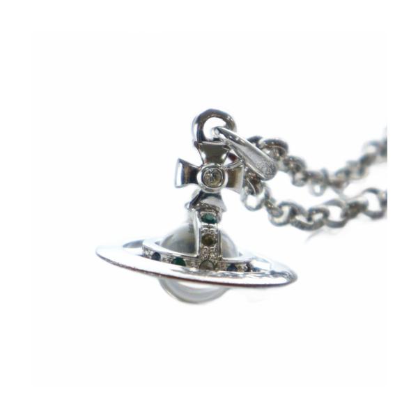 ヴィヴィアンウエストウッド Vivienne Westwood タイニーオーブ TINY ORB ネックレス アクセサリー ペンダント ロゴ ラインストーン クリスタル シルバー色【ブランド】ヴィヴィアンウエストウッド Vivienne W...