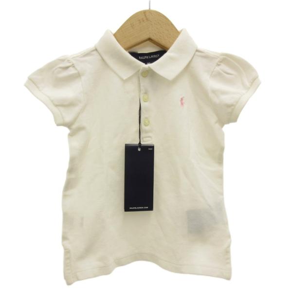 未使用品 ラルフローレン RALPH LAUREN タグ付き ポロシャツ 半袖 ポニー刺繍 女の子 90 白 ホワイト /GV ■GY14 キッズ【ブランド】ラルフローレン RALPH LAUREN【表記サイズ】90【実寸サイズ】肩幅：21...