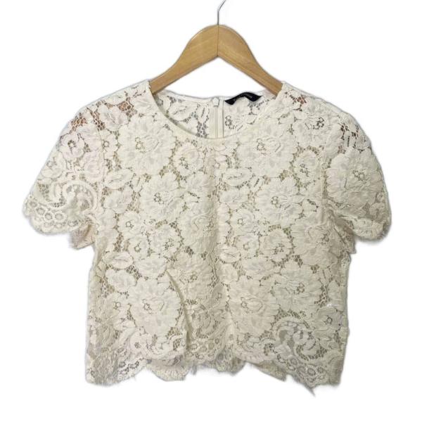 タラジャーモン  TARA JARMON 総レース カットソー Tシャツ カットワーク 刺繍 半袖 38 ホワイト アイボリー ■GY43【ブランド】タラジャーモン  TARA JARMON【表記サイズ】38【実寸サイズ】肩幅：38cm　身...