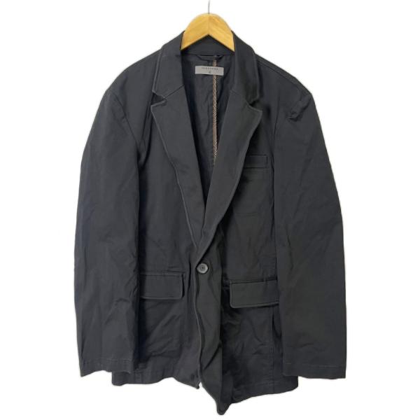 ジョルダーノ GIORDANO テーラードジャケット シングル XL ブラック ■GY06 メンズ【表記サイズ】XL【実寸サイズ】肩幅：48cm　身幅：63cm　袖丈：65cm　着丈：78cm　　【素材】綿、ポリウレタン【色】ブラック【仕様...