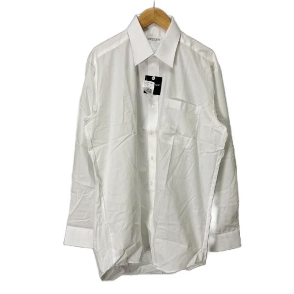 FRONTAGE シャツ 長袖 ビジネス ワイシャツ ■GY06 メンズ【表記サイズ】39-84【実寸サイズ】肩幅：48cm　身幅：55cm　着丈：75cm　袖丈：60cm　　【素材】綿 ポリエステル【色】ホワイト【状態】未使用品です。　　...