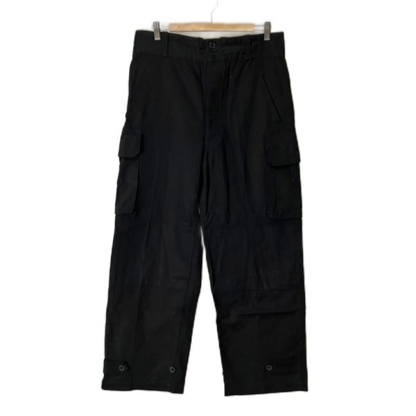 ヒューストン HOUSTON 1985 FRENCH MILITARY M-47 PANTS カーゴパンツ ヘリンボーン パンツ 3/5 ブラック メンズ【ブランド】ヒューストン HOUSTON【表記サイズ】3/5【実寸サイズ】ウエスト：8...