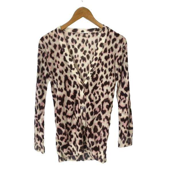 セタイチロウ seta ichiro ニット カーディガン モヘア アニマル柄 ラメ 長袖 F ベージュ レディース【ブランド】セタイチロウ seta ichiro【表記サイズ】F【実寸サイズ】肩幅：48cm　身幅：48cm　着丈：73cm...