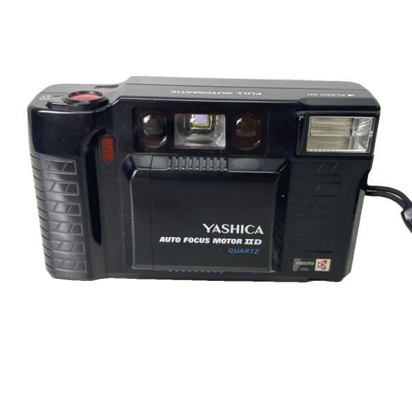 YASHICA Auto Focus Motor II D Quartz コンパクトフィルムカメラ 35mm 全自動 フラッシュ内蔵 ブラック ■GY99 ジャンク【表記サイズ】--【実寸サイズ】ヨコ：12cm　タテ：9cm　マチ：16cm...