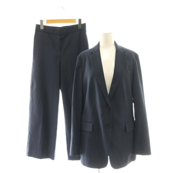 セオリー Theory セットアップ 24SS STRETCH OXFORD 2Bスーツ テーラードジャケット パンツ 0 2 ネイビー /CX ■OS レディース【ブランド】セオリー Theory【表記サイズ】・ジャケット 0・パンツ 2...