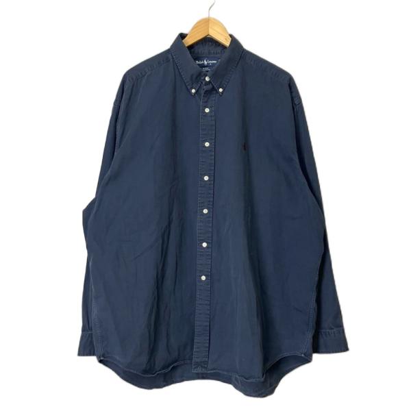 ポロ ラルフローレン POLO RALPH LAUREN BLAKE シャツ ボタンダウン 長袖 XXL ネイビー メンズ【ブランド】ポロ ラルフローレン POLO RALPH LAUREN【表記サイズ】XXL【実寸サイズ】肩幅：58cm　...