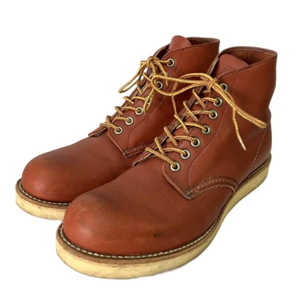 レッドウィング REDWING 6-inch Classic Round 6インチ クラシックラウンド ワークブーツ プレーントゥ 9 1/2 ブラウン 8166 メンズ【ブランド】レッドウィング REDWING【表記サイズ】9 1/227...