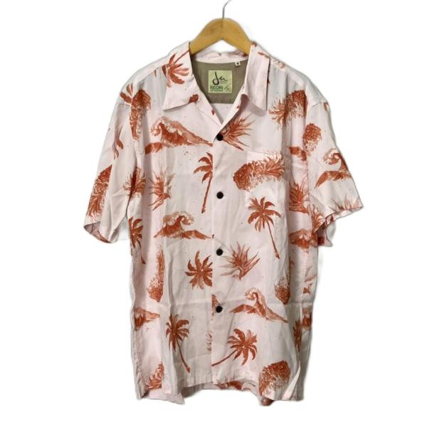 サンサーフ 東洋 SUN SURF KEONI OF HAWAII “TROPICAL VIEW” by JESSICA MIYUKI アロハシャツ オープンカラー 開襟 半袖 M ピンク SS38931 メンズ【ブランド】サンサーフ 東洋...