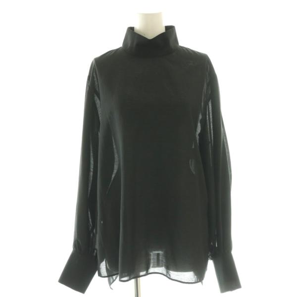 未使用品 アドーア ADORE タグ付き 24SS スパンボイルブラウス シャツ 38 黒 ブラック /SS ■OS レディース【ブランド】アドーア ADORE【表記サイズ】38(M)【実寸サイズ】肩幅：43.5cm　身幅：53.5cm　着...