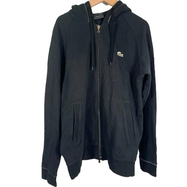 ラコステ LACOSTE EDITION LIMITEE 長袖パーカー スウェット ロゴ刺繍 ブラック 黒 4 L相当 メンズ【ブランド】ラコステ LACOSTE【表記サイズ】4 L相当【実寸サイズ】身幅：50cm　着丈：62cm　ゆき丈：...