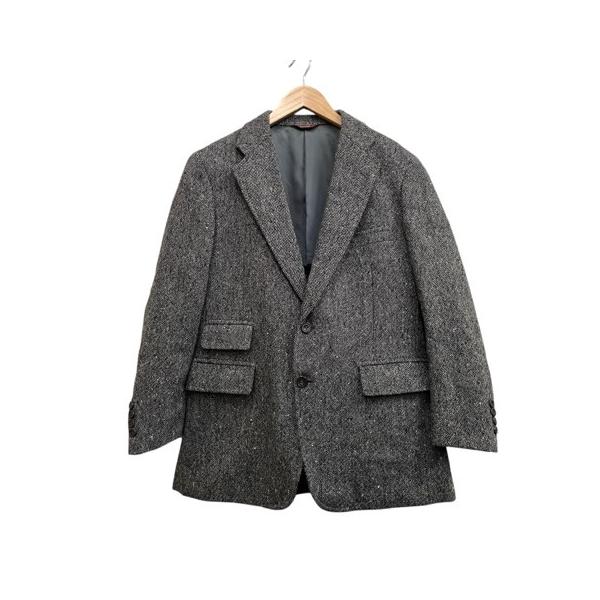 チャップス CHAPS バイ ラルフローレン ツイードジャケット シングルブレスト ダークグレー系  メンズ【ブランド】チャップス CHAPS【表記サイズ】表記無し【実寸サイズ】肩幅：45cm　身幅：50cm　着丈：73cm　袖丈：60cm...