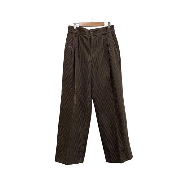 ティノラス MEN'S TENORAS コーデュロイパンツ ツータック サイドポケット ダークブラウン系 サイズL   メンズ【ブランド】ティノラス MEN'S TENORAS【表記サイズ】LARGE（L）【実寸サイズ】ウエスト：80cm　...