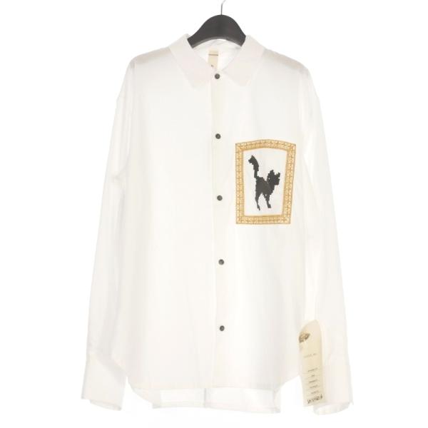 未使用品 シンヤコズカ SHINYA KOZUKA 25SS DOTS MUSEUM SHIRT シャツ 長袖 M COLOURLESS WHITE ホワイト 白 2501SK54B  メンズ【ブランド】シンヤコズカ SHINYA KOZU...