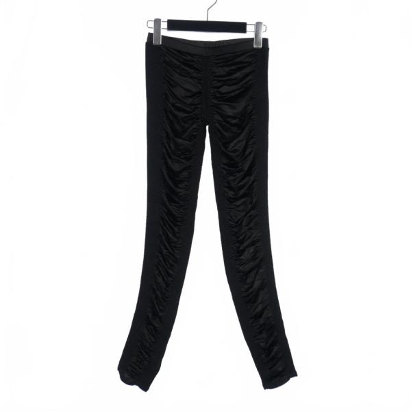 サス&amp;バイド sass＆bide シャーリング レギンスパンツ S-M 黒 ブラック レディース【ブランド】サス&amp;バイド sass＆bide【表記サイズ】S-M【実寸サイズ】ウエスト：60〜80cm　もも幅：19cm　裾幅：...