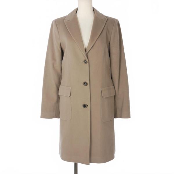 イレブンティ eleventy ウールチェスターコート ロング丈 42 灰 グレー レディース【ブランド】イレブンティ eleventy【表記サイズ】42【実寸サイズ】肩幅：39cm　身幅：46.5cm　袖丈：59cm　着丈：93cm　　【...