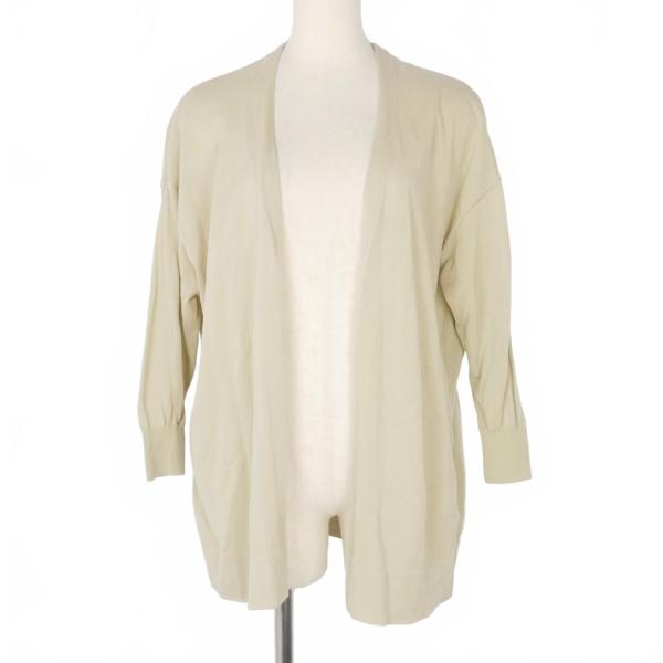 エマキュレイト EMMACULATE コットン カーディガンミディアム丈 羽織 緑 グリーン レディース【表記サイズ】表記なし【実寸サイズ】肩幅：58cm　身幅：62cm　袖丈：39cm　着丈：64cm　　【素材】綿85%　ナイロン15%【...