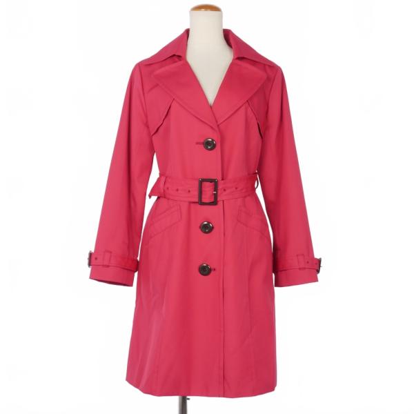 リール Rire by piece montee トレンチコート ロング サイズ40 レッド 赤 レディース【表記サイズ】40(日本サイズL)【実寸サイズ】肩幅：39cm　身幅：47.5cm　袖丈：55cm　着丈：85cm　　【素材】表地：...