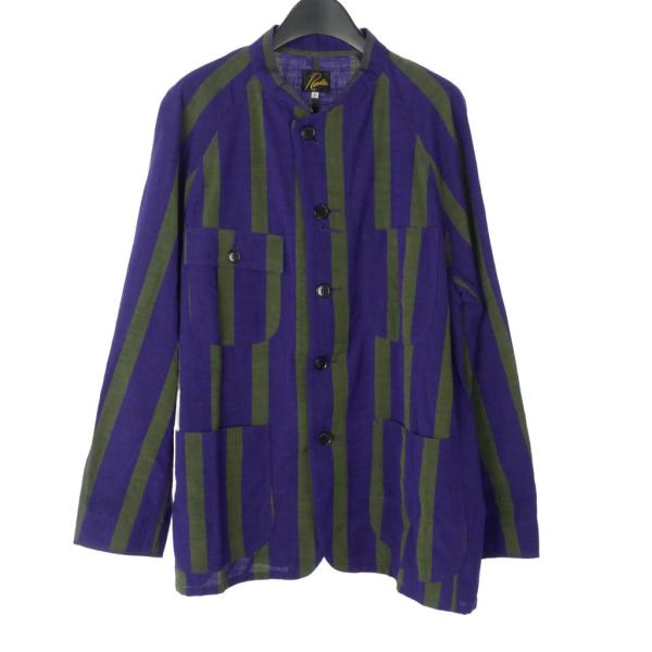 ニードルス ニードルズ Needles 21SS Chore Coat - Aizu-Tsumugi カバーオール ジャケット ブルゾン S パープル/グリーン IN124 メンズ【ブランド】ニードルス ニードルズ Needles【表記サイ...