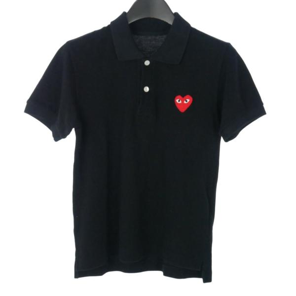 プレイコムデギャルソン PLAY COMME des GARCONS ハートワッペン ポロシャツ 半袖 S 黒 ブラック AZ-T005 レディース【ブランド】プレイコムデギャルソン PLAY COMME des GARCONS【表記サイズ...