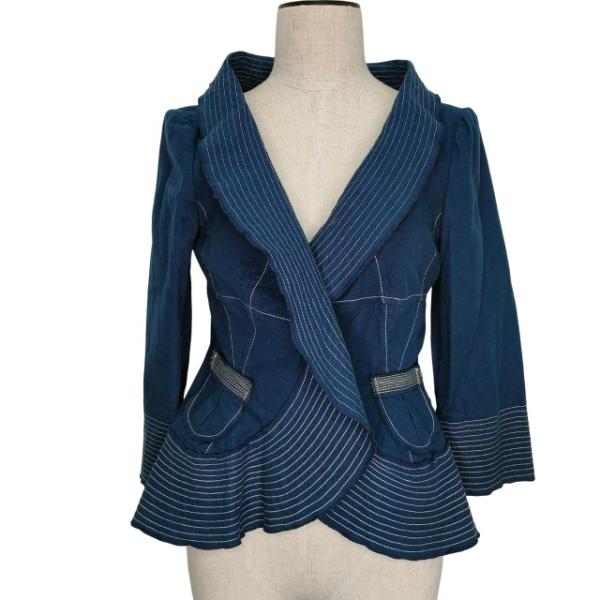 マウリッツィオペコラーロ MAURIZIO PECORARO 長袖 ジャケット デニム ITA40 USA6 Mサイズ相当 ブルー K1248 1128 レディース【ブランド】マウリッツィオペコラーロ MAURIZIO PECORARO【表...