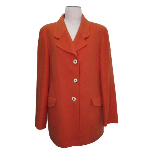 GERARDI 長袖 コート ジャケット アウター カシミア 46/12 Lサイズ相当 オレンジ E1124052528 1208 レディース【表記サイズ】46/12【実寸サイズ】肩幅：39cm　身幅：51cm　袖丈：63.5cm　着丈：7...