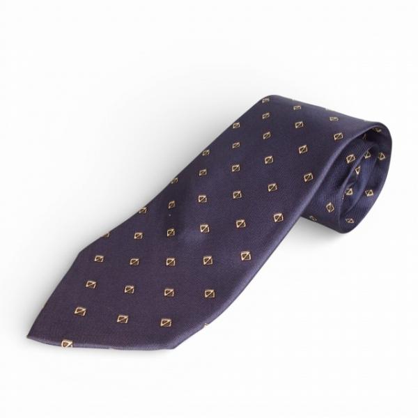 ダンブロシオ D'AMBROSIO ネクタイ 総柄 ネイビー k29890 0220 メンズ【実寸サイズ】全長 約137cm　大剣先　約7.5cm　【素材】アセテート100%【色】ネイビー【状態】・全体的にやや使用感がありますが、その他に大...