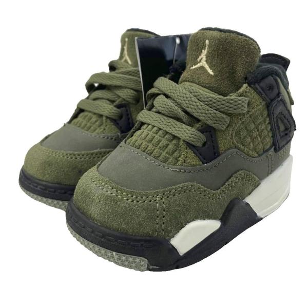 未使用品 ナイキ NIKE タグ付き Air Jordan 4 Retro SE Craft "Olive" レトロ オリーブ スニーカー シューズ 靴 キッズ 9cm 【ブランド】ナイキ NIKE【表記サイズ】9cm【実寸サイズ】最大幅：...