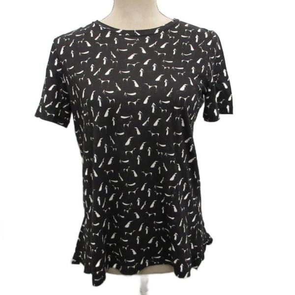 マウリッツィオペコラーロ MAURIZIO PECORARO Tシャツ カットソー 半袖 総柄 40 黒 ブラック 白 ホワイト MP13 003 B ■YHS5【ブランド】マウリッツィオペコラーロ MAURIZIO PECORARO【表記...